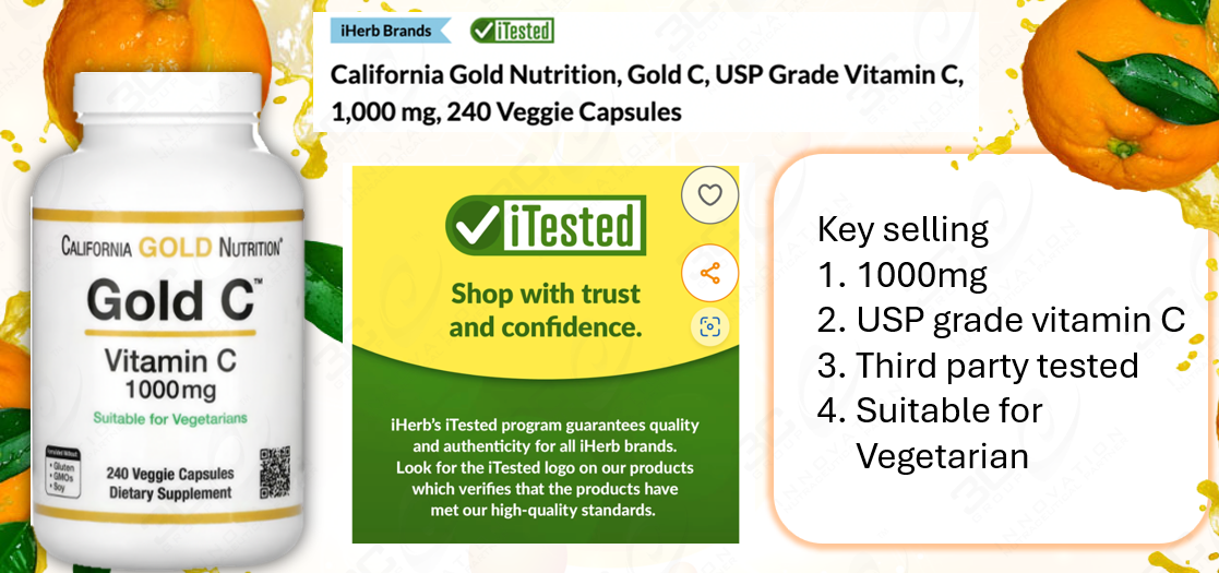 การพัฒนาสินค้านวัตกรรมใน Vitamin C High Dose 1000mg. ตามประกาศ อย.ใหม่ ในตลาดอาหารเสริมเพื่อ ...